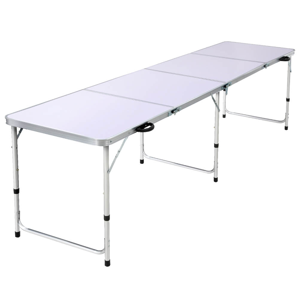 Weisshorn Folding Camping Table 240CM Portable Outdoor Picnic BBQ Alum ...