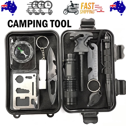 Camping Tool Emergency Survival Equipment Set Outdoor Sport Tactical H ...