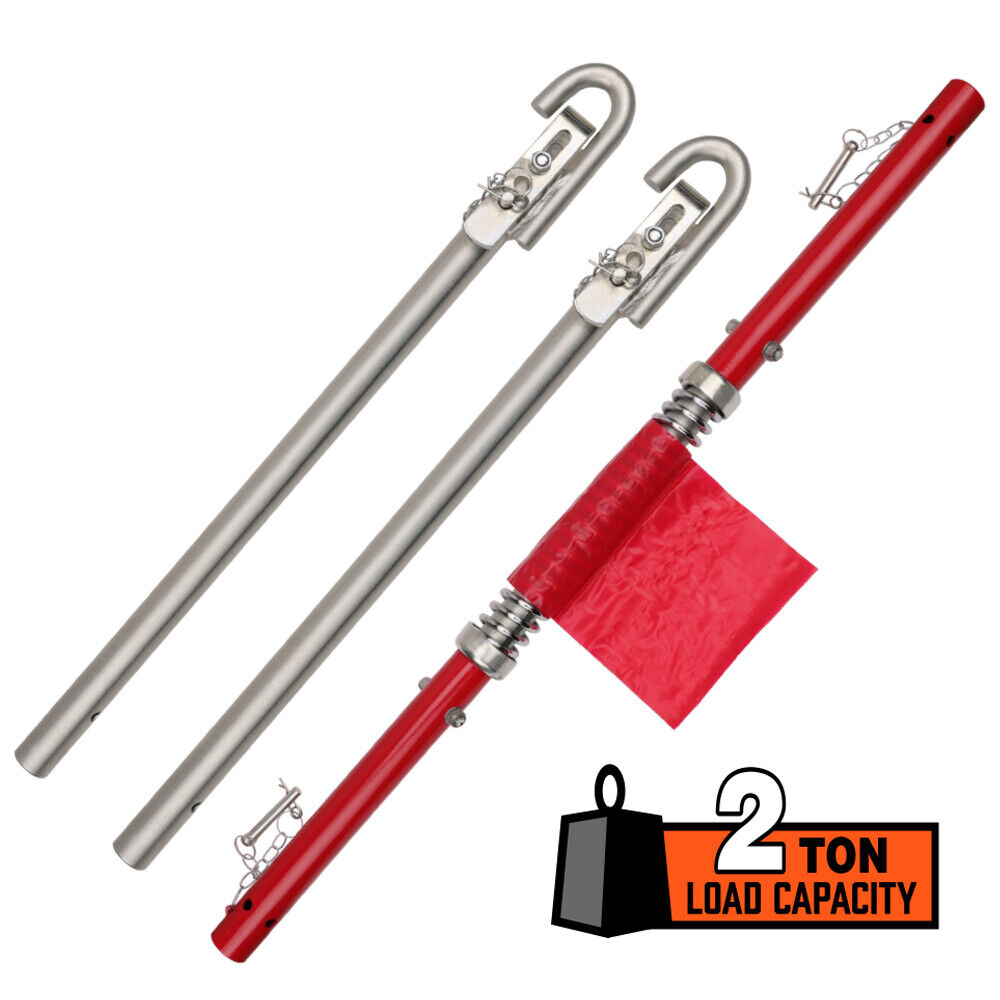 3Pcs 2 Ton Trailer Hitch 186cm Heavy Duty Tow Bar 4wd Trailer Spring B ...
