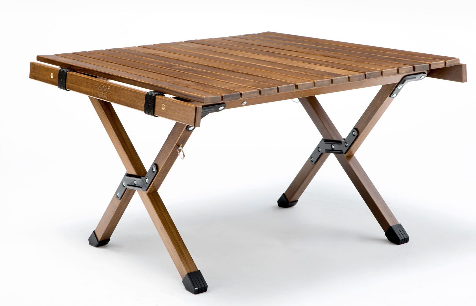 62cm Foldable Bamboo Outdoor Camping Table Waterproof Wood Wooden Trav ...